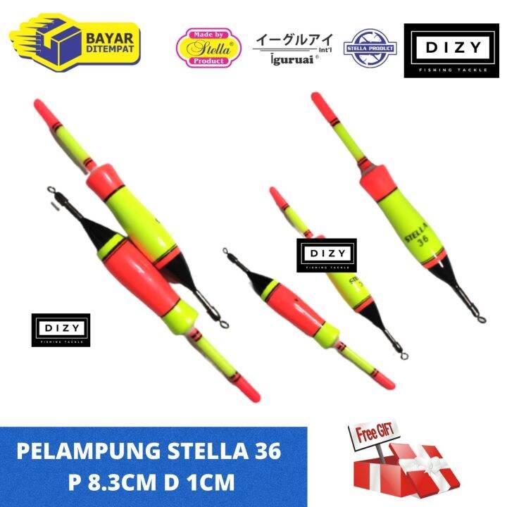 Pelampung Pancing Stella 36 kambangan Kumbul Bisa Dipasang Fosfor High ...