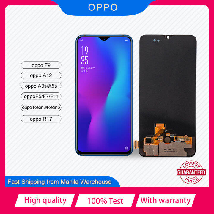 For OPPO R17/ RENO 2F/ RENO 5/ RENO 3 LCD Display Touch Screen ...