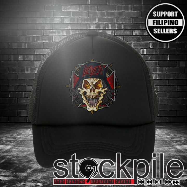 SLAYER SKULL SOLDIER HOT ROCK TRUCKER BAND CAP 2022 | Lazada PH