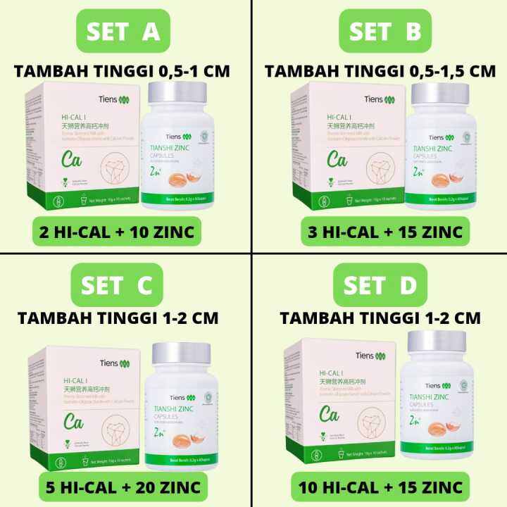 UBAT TINGGI BADAN ORIGINAL LULUS KKM CALCIUM & ZINC PENINGGI BADAN ...