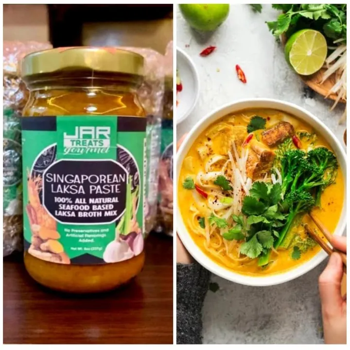 Laksa Paste 100 All Natural Ingredients (Singaporean Laksa Mix) by Jar ...
