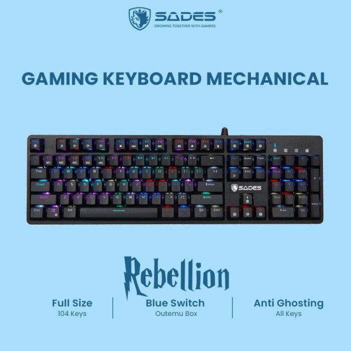 Sades Keyboard Gaming Mechanical Rebellion / Outemu Removable Switch ...