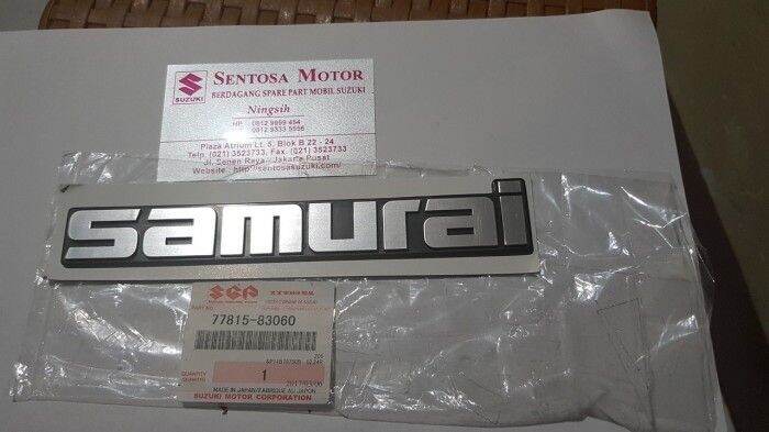 [1] Emblem tulisan samurai suzuki jimny katana asli sgp | Lazada Indonesia