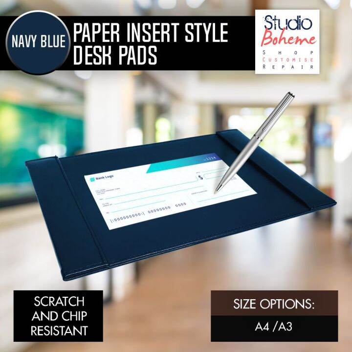 Leather Desk Pad holder Signature pad for reception menu board holder ...
