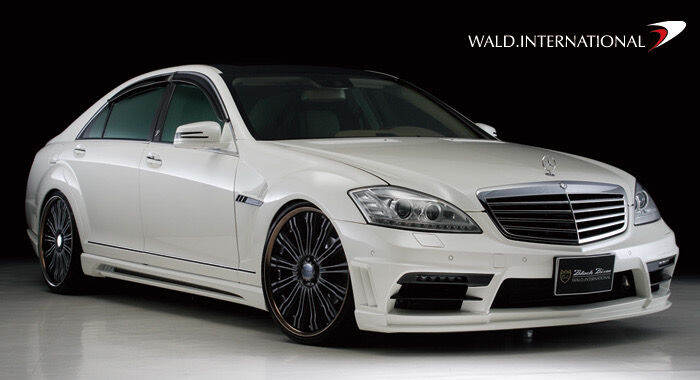 Mercedes Benz w221 W221 Black bison bodykit body kit front side rear Bumper skirt ducktail lip ...