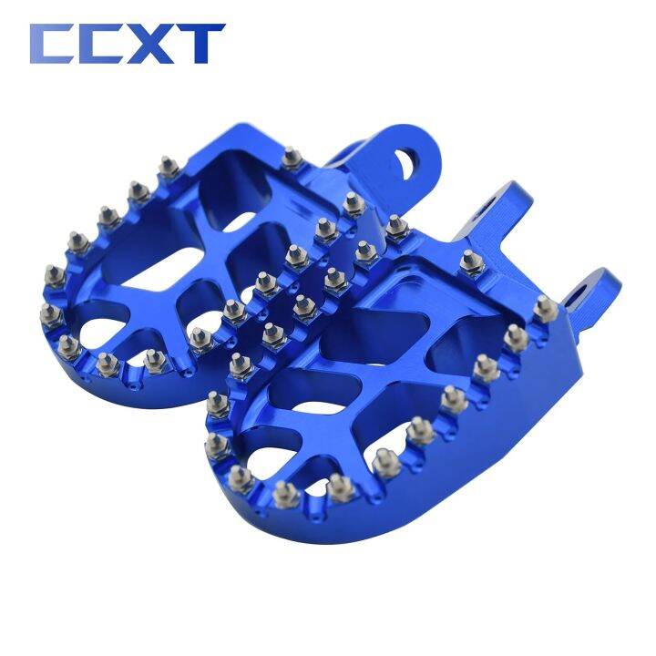 CNC Foot Pegs Pedals Foot Rests For Honda CR80R CR80RB CR85R CR85RB ...