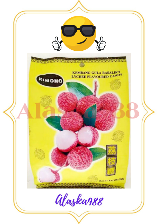 PERMEN KIMONO LYCHEE / PERMEN LECI / lYCHEE FLAVOURED CANDY 150 GR ...