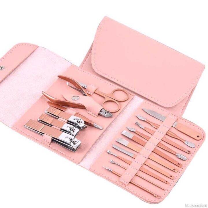 16-piece Rose Gold Manicure Tool Set | Lazada PH