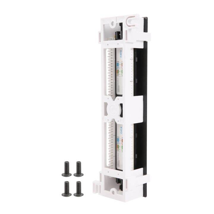 Network Tool Kit 12 Port Cat6 Patch Panel Rj45 Networking Wall Mount ...