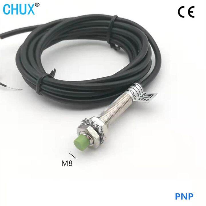 CHUX M8 PNP Inductive Proximity Switch Sensor NO NC DC 24V Work Voltage ...