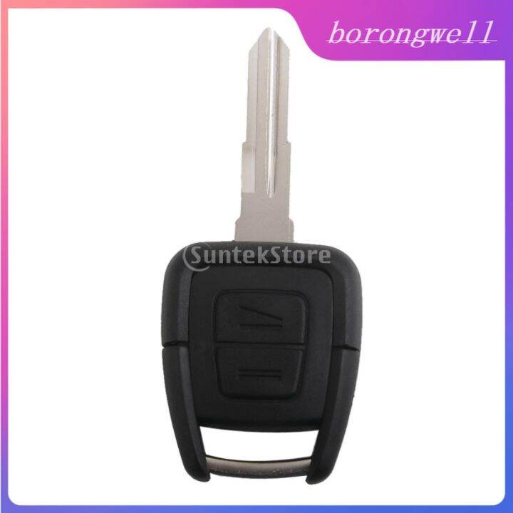2 button Remote Key Fob Shell + Blank Blade Fits Vauxhall OPEL Astra ...