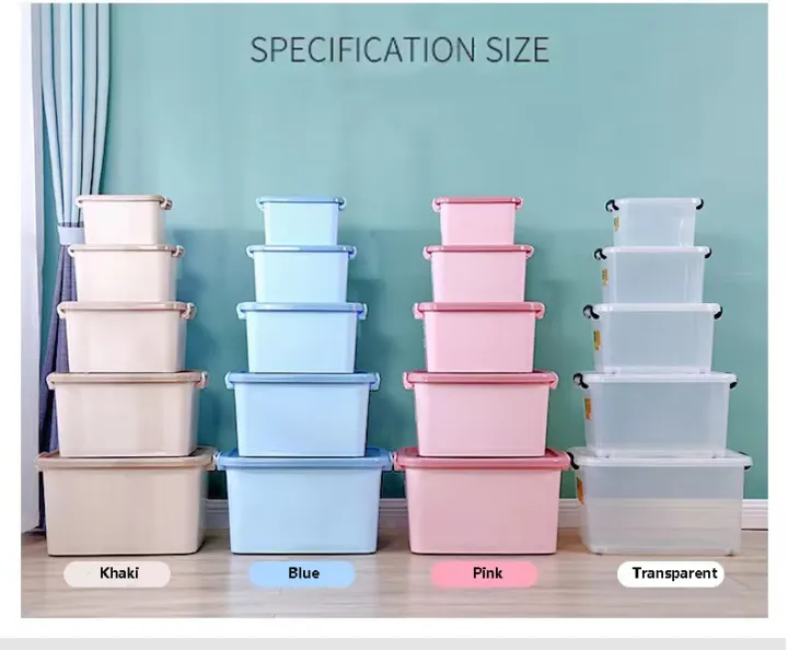 Multi-purpose Plastic Container Storage Box Space Saver Portable Box ...