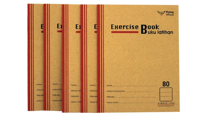 Exercise Book Buku Latihan Single Line / Red Blue Four Line / Small ...