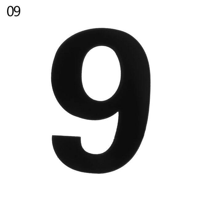 1PC Self-adhesive Acrylic Numeral Door Plaque House Drawer Sign Gate ...