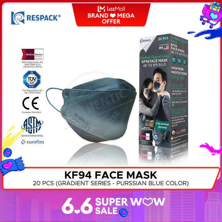 【ORIGINAL!!】RESPACK KF94 Gradient MDA APRROVED KF94 Korean 4 Ply ...