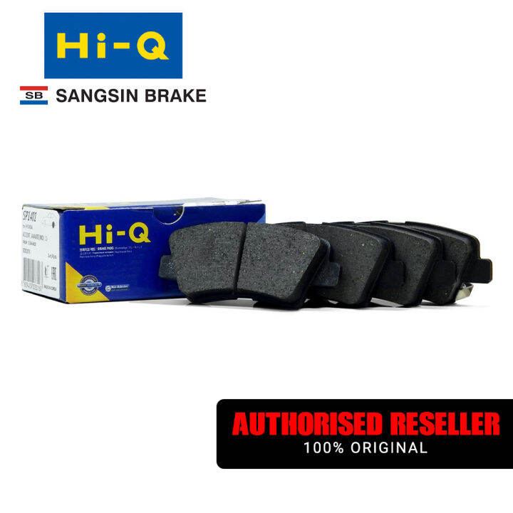 Hi-Q Rear Brake Pads by Sangsin for Hyundai Accent, Elantra (MD), Kia ...