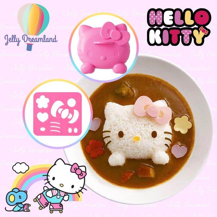 Hello Kitty Rice Mould DIY Bento Tool and Cutter - Big Size with Hello ...