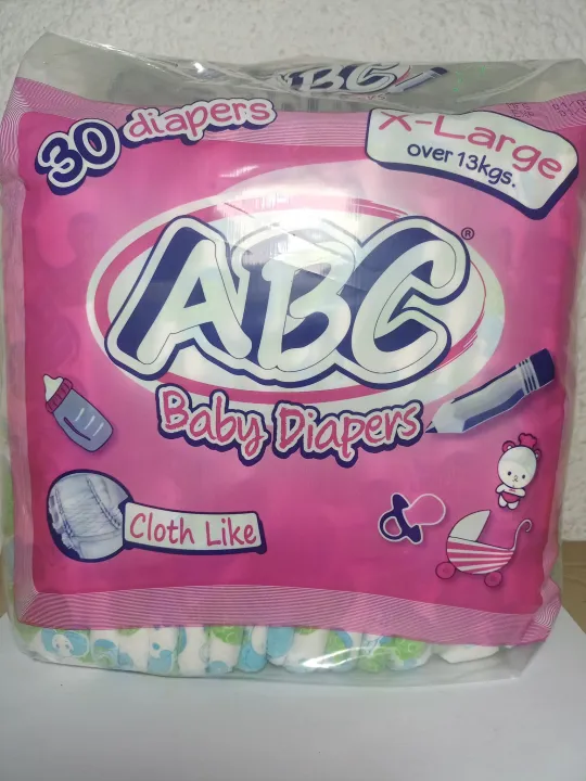 ABC Baby Diaper XL 30 pcs. (1 pack) | Lazada PH