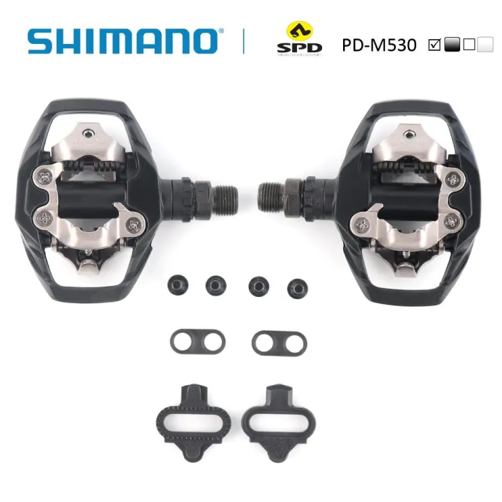 Shimano Pd-m530 Spd Pedal Mtb Mountain Xc Clipless Bike Incl Sm-sh51 ...