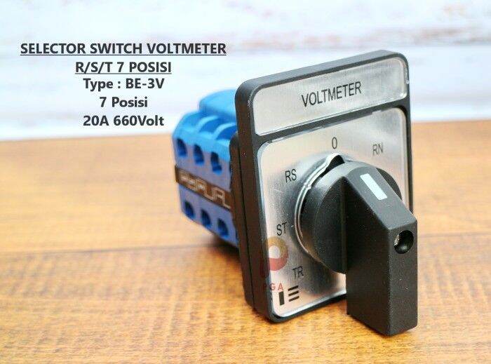 SELECTOR SWITCH VOLT METER R/S/T 7 POSISI | Lazada Indonesia