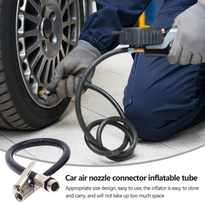 Flexible Inflator Bike Hose Car Tire Chuck Tyre | Lazada.co.th