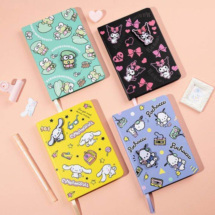 Kawaii Sanrio Kuromi Notebook Cinnamoroll Pochacco Kero Kero Keroppi ...