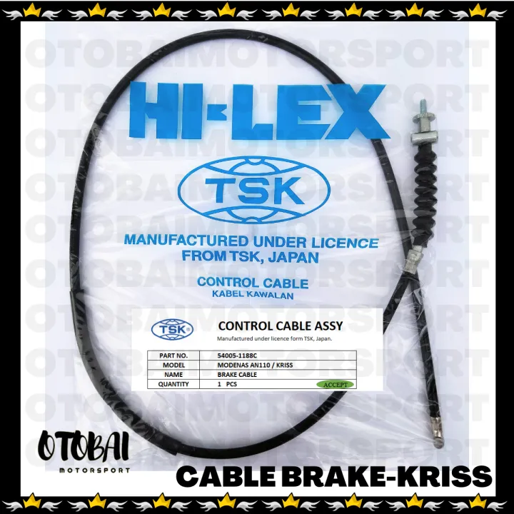 [READY STOCK] TSK BRAKE CABLE KRISS MODENAS / AN110 / MOTOR CABLE ...