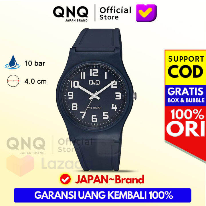 Jam Tangan Q&Q Original Pria Tahan Air | QNQ Analog Cowok Ori | QQ Tali ...
