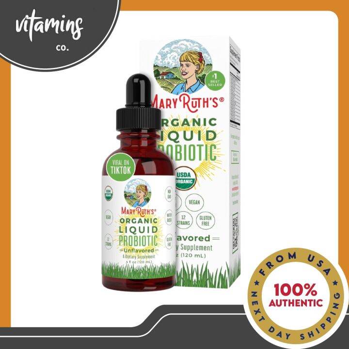 Mary Ruth's Organic Liquid Probiotic, Unflavored (2 fl oz) | Lazada PH