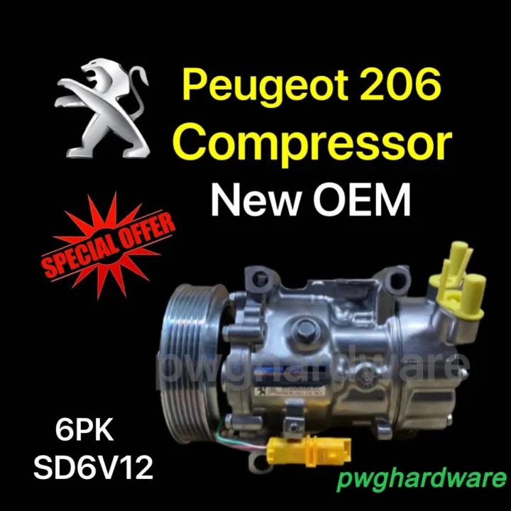 New OEM Peugeot 206 / Peugeot 206 Air Cond Compressor SD6V12 ...