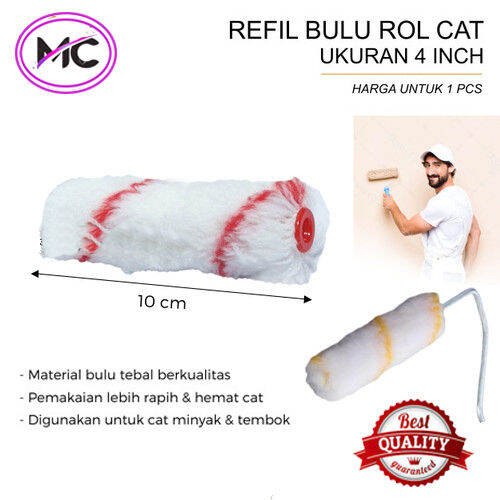Bulu Roll Cat Tembok Dinding Kapal Kecil 4 Inch Murah Refill Isi Ulang ...