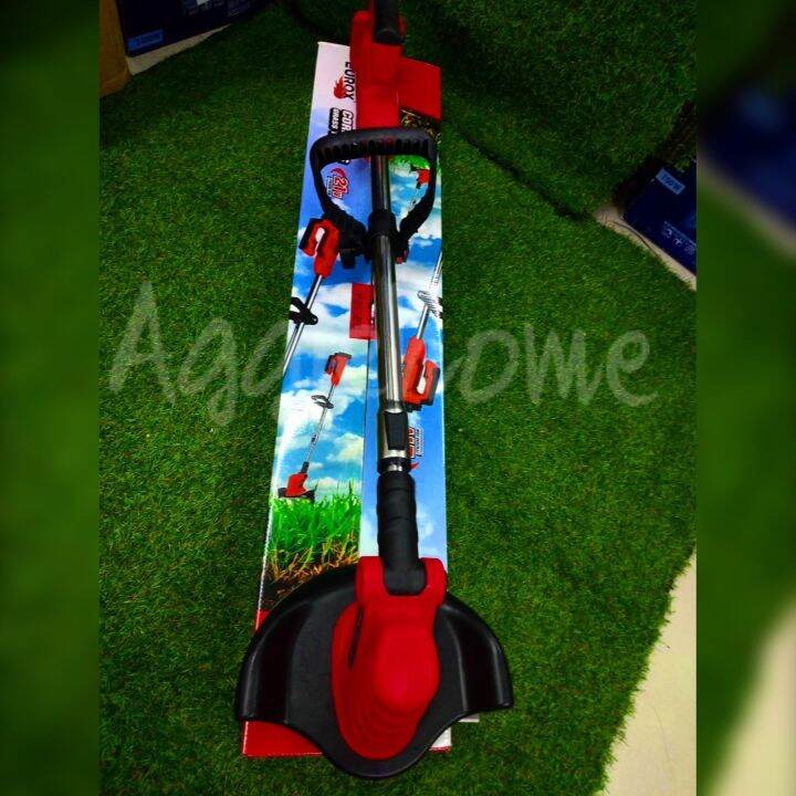 EUROX เครื่องตัดหญ้าไร้สาย รุ่น CORDLESS GRASS TRIMER 21V (แบต 3.0AH+ที่ชาร์จ+ใบมีดเหลียม+ใบมีด ...