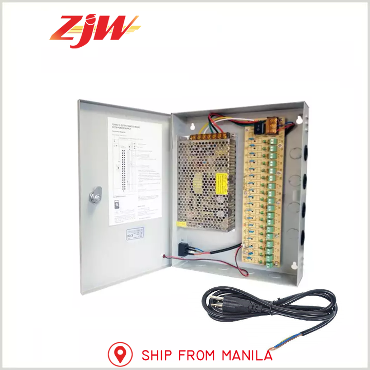 ZJW 18 Channel 12V 20A Fused Centralized Distributed Power Supply Power ...