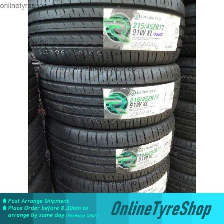 215/45/17 Rovelo Sport A1 Tyre Tayar | Lazada