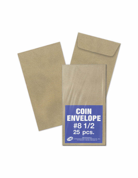 CPPI Coin Envelope No. 8-1/2 Kraft 25's | Lazada PH