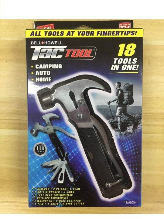 Tac tool 18 in 1 ค้อนชุดอุปกรณ์อเนกประสงค์ มีให้เลือกใช้งานได้ ถึง 18 อย่างเพียงใน 1 ชิ้น ...