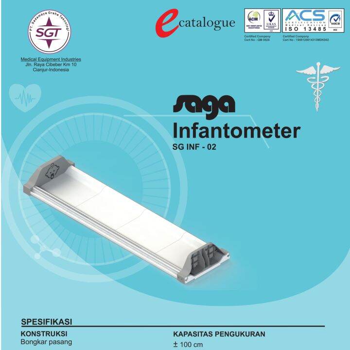 Alat Ukur Panjang Badan Bayi Balita Infantometer SAGA Produk Original ...