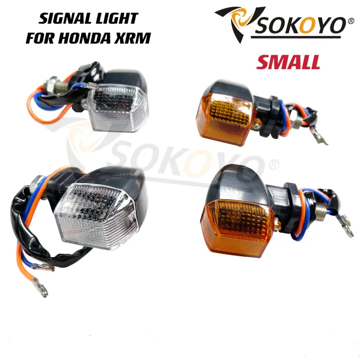 1 Pair Left and Right Signal Light Small for Honda XRM with Adjustable ...