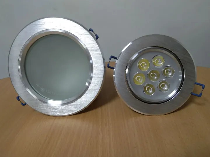 PINLIGHT LED SILVER - 3.5" 7WATTS AND 4" 12WATTS DAYLIGHT AND WARM ...