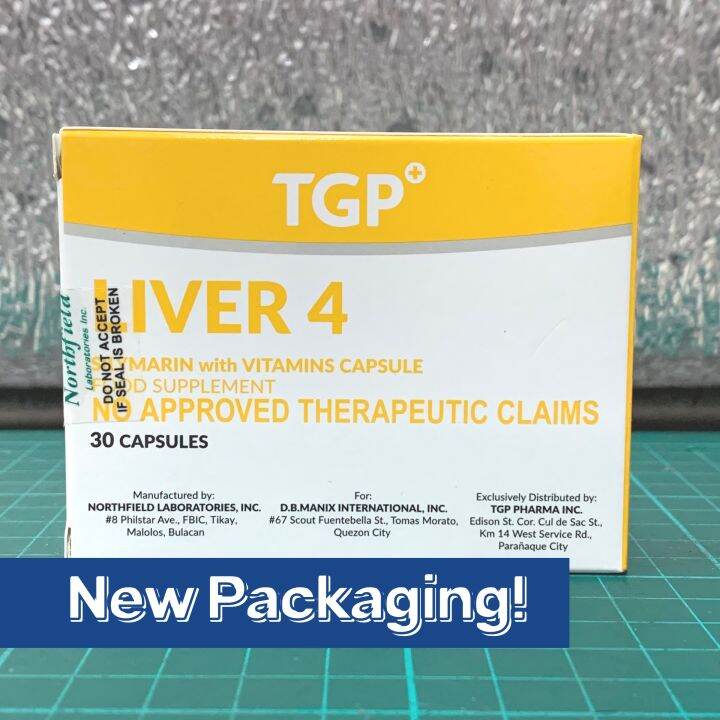 (Liveraide Generic) Liver 4 Silymarin + Vitamins Softgel Capsules ...
