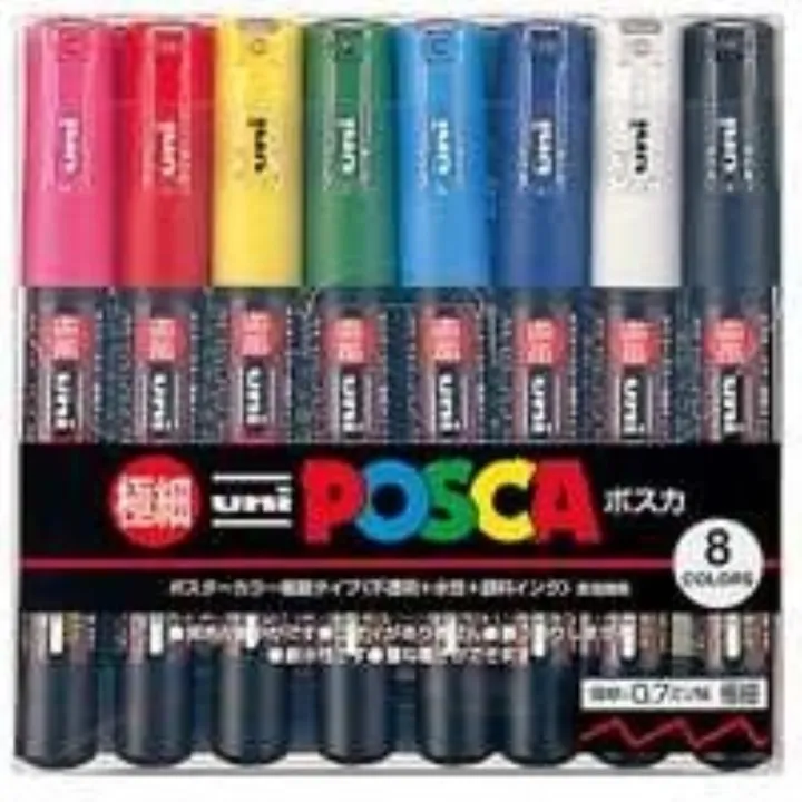 xcaipattyx i Posca Acry s 8 (M//5M) Marker color pen Markers set Marker ...
