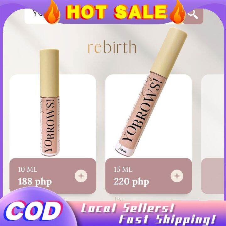 【COD/READY】 Yo Brows Hair Grower OFFICIAL LEGIT | Lazada PH
