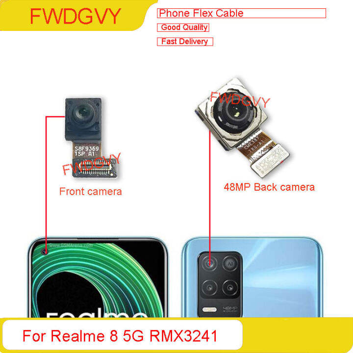 FWDGVY NEW For Realme 8 5G RMX3241 Front Back Camera Main Frontal ...