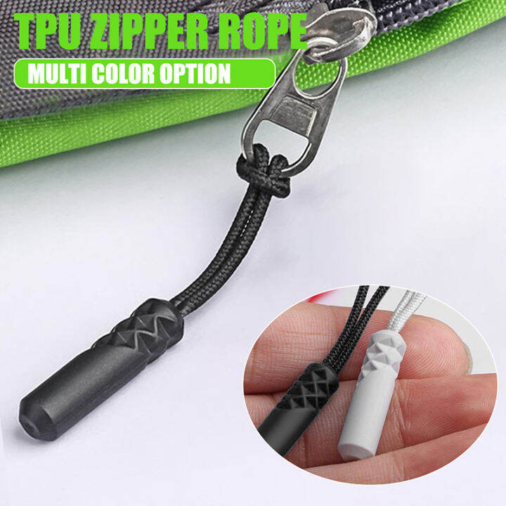10pcs Zipper Pull Puller End Fit Rope Tag Fixer Zip Cord Tab ...