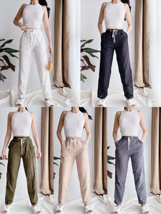 Men & Women High Quality Pants with Two Pocket Cotton Linen | Lazada PH