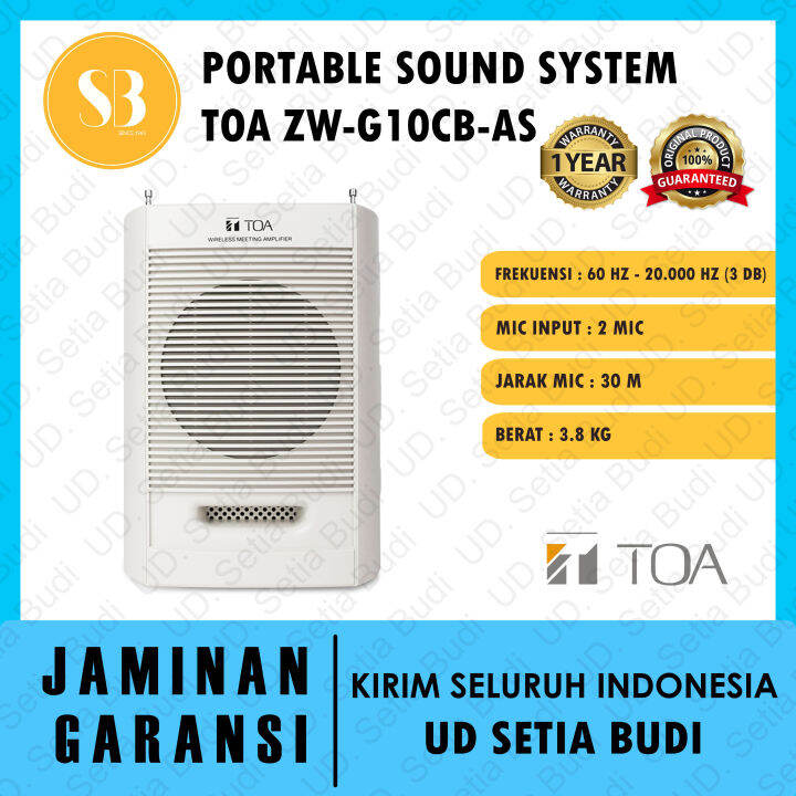 Portable Sound System / Wireless Amplifier TOA ZW-G10CB-AS | Lazada ...