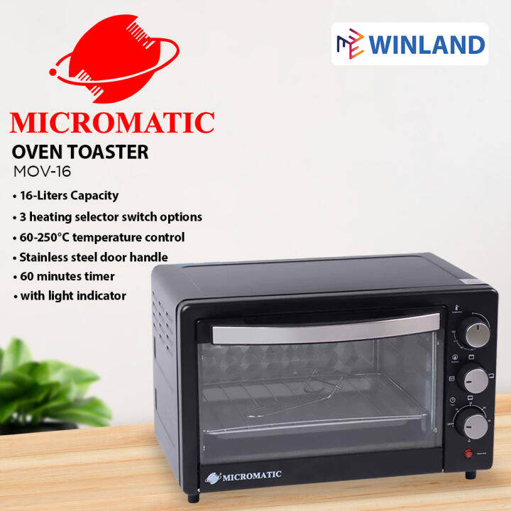MICROMATIC by Winland 16Liters Capacity 3-heating switch options Oven ...