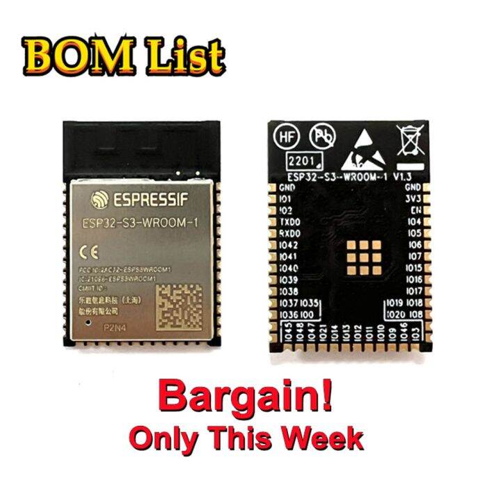 ESP32-S3-WROOM-1 ESP32-S3-WROOM-1-N4 ESP32-S3 2.4 GHz WiFi และ BLE 5 ... ESP32-S3-WROOM-1 ESP32-S3-WROOM-1-N4 ESP32-S3 2.4 GHz WiFi และ BLE 5 ...