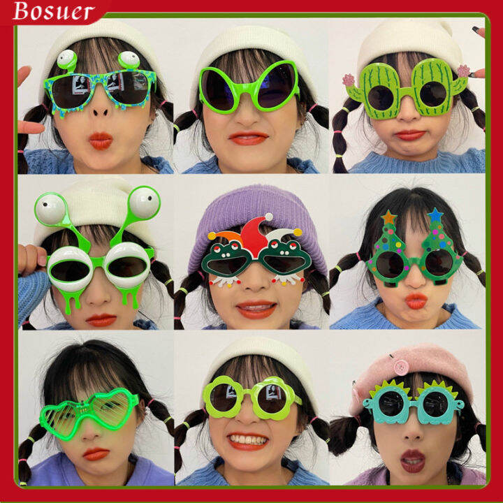 【Bosuer💛COD】Kartun Foto Ulang Tahun Lucu Bingkai Binatang Lucu Kacamata ...