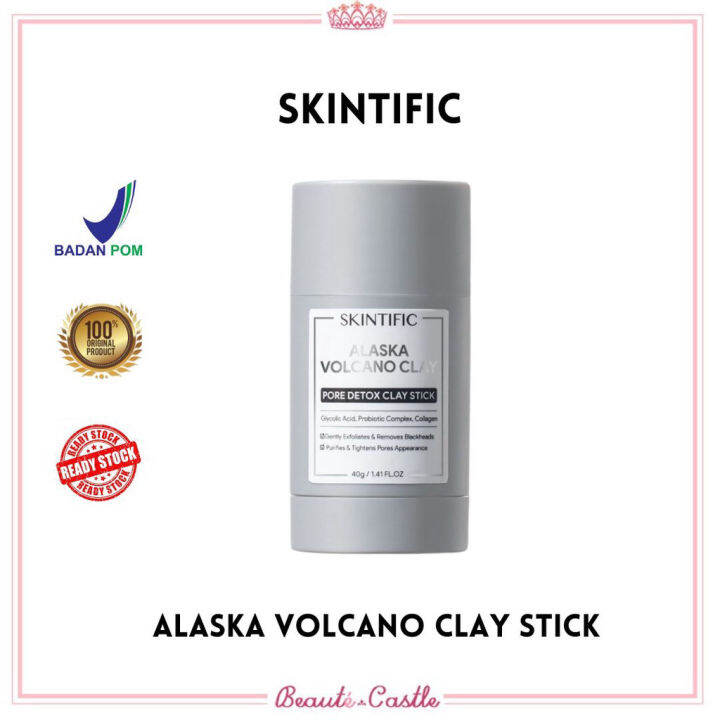Skintific Alaska Volcano Pore Detox Clay Stick 40g | Lazada Indonesia